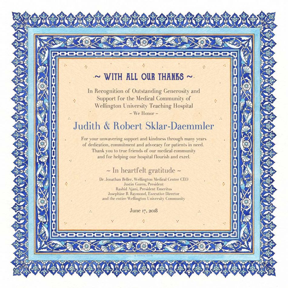 Honoree Presentation - Caspi Cards & Art