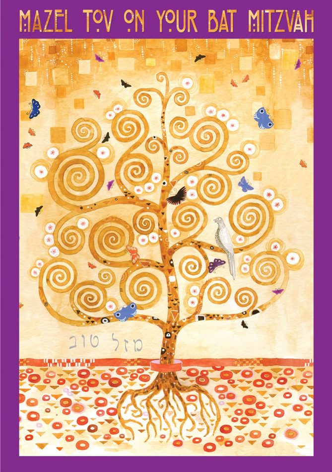 Bat Tree of Life - Caspi Cards & Art