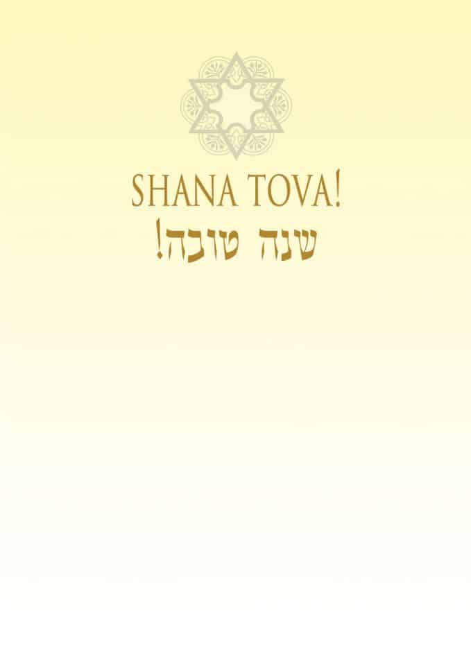 Shalom Sun Jewish New Year Card by Mickie Caspi